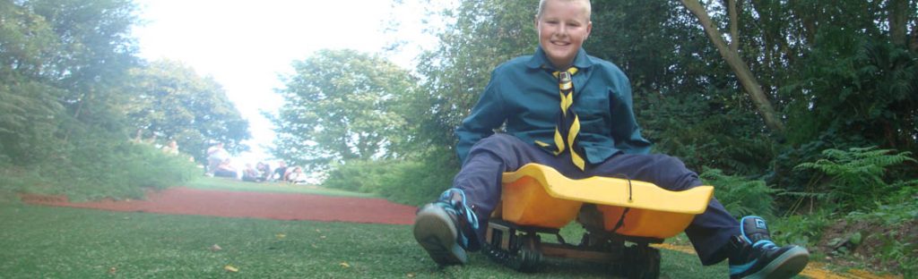 Grass Sledging – Hallowtree Activity Centre